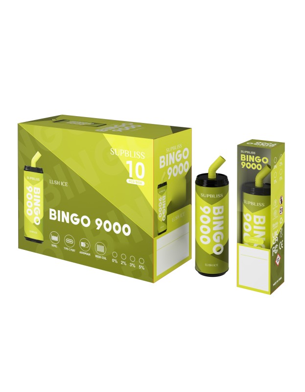 Original SUPBLISS Bingo 9000 Puffs Rechargeable RandM Coke Can Vape ...