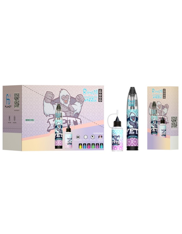 Original Randm Dazzle 10000 Puffs Rechargeable Refillable Vape Device ...