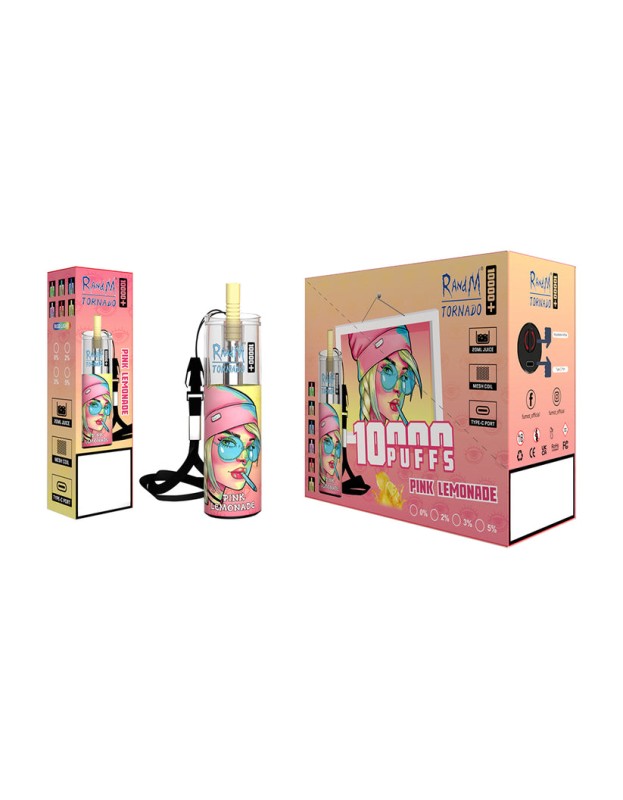 Original RandM Tornado 10000 Plus Puffs 20ml Large Capacity Vape Pen ...